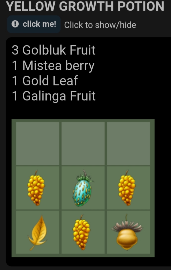 Crafting recipes by Invicta | Xanje