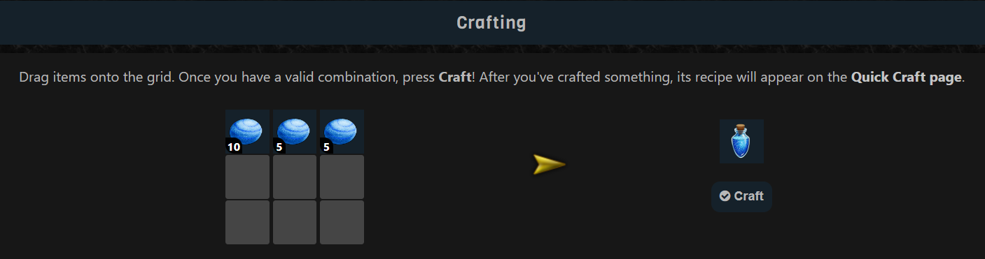 Guide to Combinations in the Crafting System | Xanje