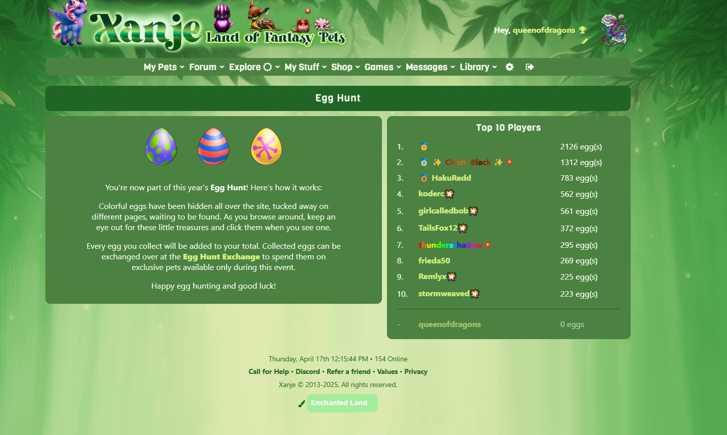 4th Annual Easter Egg Hunt on Xanje! | Xanje